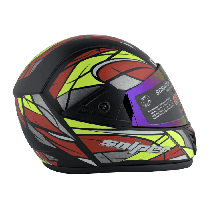 Sniper Decor Neon Red With Yellow - KCN INDUSTRIES