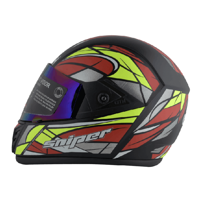 Sniper Decor Neon Red With Yellow - KCN INDUSTRIES